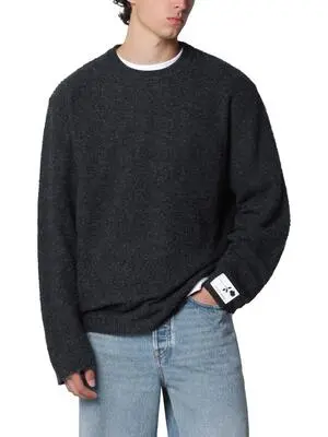 GOLDEN GOOSE Bouclé Wool Sweater - Grey