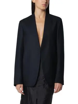 MAISON MARGIELA Navy Virgin Wool Jacket - Blue