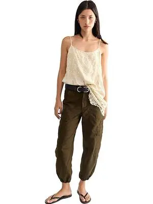 Citizens Of Humanity Citizens Of Humanity Ciela Bubble Twill Utility Pants At Free People In Espresso Moss