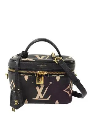 LOUIS VUITTON Monogram Empreinte Vanity 2-way Bag - Black