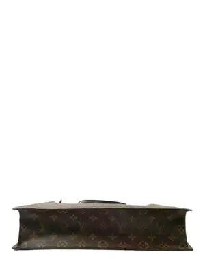 LOUIS VUITTON Sac Plat Monogram Tote Bag - Brown