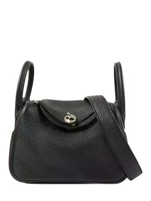 Hermès 2024 Mini Lindy Shoulder Bag Black