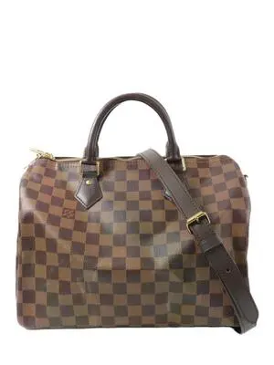 LOUIS VUITTON Damier Speedy Bandoulière 30 Handbag - Brown