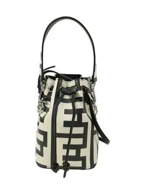 Fendi Mon Tresor Logo-print Bucket Bag - Black
