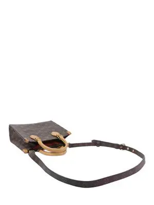 LOUIS VUITTON Bb Sac Plat Monogram Tote Bag - Brown