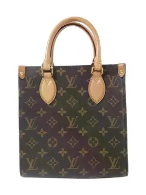 LOUIS VUITTON Monogram Canvas Sac Plat Tote Bag - Brown