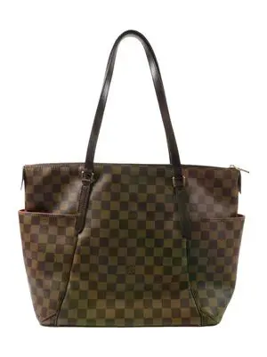 LOUIS VUITTON Damier Ebene Canvas Tote Bag - Brown