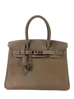 Hermès 30 Birkin Leather Handbag - Brown