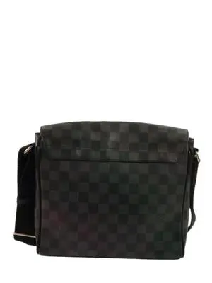 LOUIS VUITTON Damier Graphite Pm District Shoulder Bag - Black