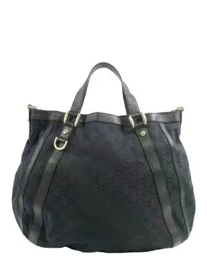 Gucci Gg Canvas Shoulder Bag - Black