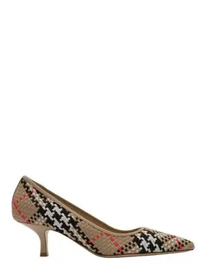 Burberry Check Dame Pumps - Neutrals