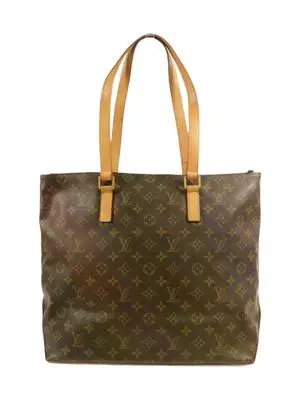 LOUIS VUITTON Monogram Cabas Alto Tote Bag Brown