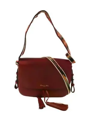 Dior Diorodeo Tassel Shoulder Bag Red