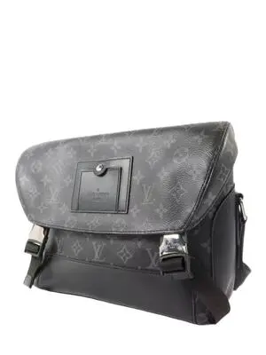 LOUIS VUITTON Pm Messenger Voyager Monogram Eclipse Shoulder Bag - Black
