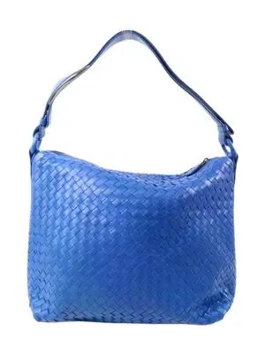 Bottega Veneta Intrecciato Shoulder Bag - Blue