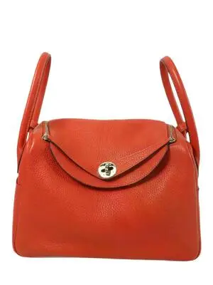 Hermès 2017 26 Lindy Leather Tote Bag - Red