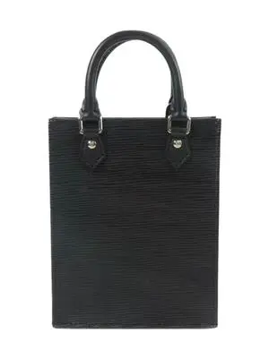 LOUIS VUITTON Petit Sac Plat Two-way Handbag - Black
