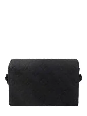 LOUIS VUITTON Steamer Monogram Taurillon Shoulder Bag - Black