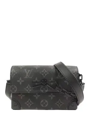 LOUIS VUITTON Steamer Monogram Eclipse Shoulder Bag - Black