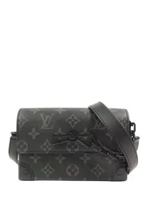 LOUIS VUITTON Steamer Monogram Eclipse Shoulder Bag - Black
