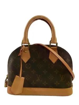 LOUIS VUITTON Alma Monogram Shoulder Bag - Brown