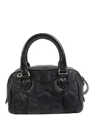 Gucci Mini Matelassé Gg Tote Bag - Black
