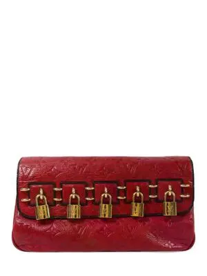 LOUIS VUITTON Empreinte Leather Clutch Bag - Red
