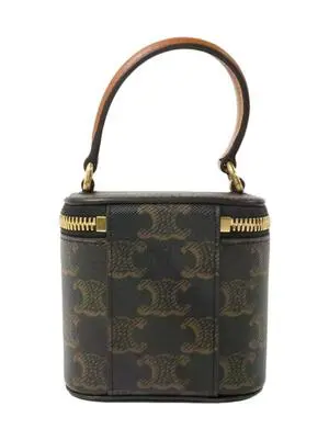 Celine Triomphe-pattern Cross Body Bag - Brown