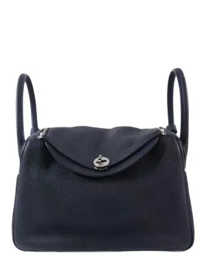 Hermès Lindy 30 Clemence Tote Bag - Blue