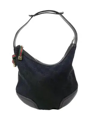 Gucci Gucci GG Canvas Shoulder Bag Black