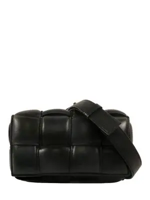 Bottega Veneta Cassette Intrecciato Padded Mini Bag - Black