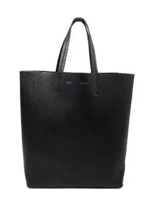 Celine Small Cabas Leather Tote Bag - Black
