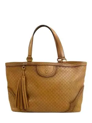 Gucci Duilio Microguccissima Tote Bag - Brown