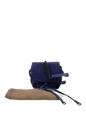 Bottega Veneta Mini Intrecciato Crossbody Bag - Blue