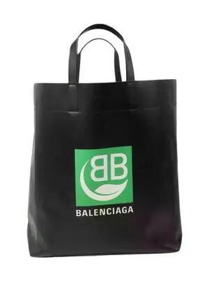 Balenciaga Market Logo-print Tote Bag - Black