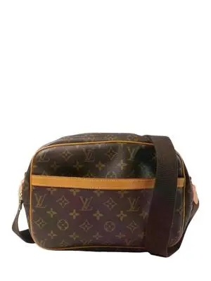 LOUIS VUITTON Reporter Messenger Bag In Monogram Canvas - Brown