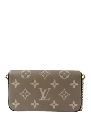LOUIS VUITTON Monogram Empreinte Felicie Pochette Shoulder Bag - Neutrals