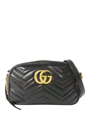 Gucci Gg Plaque Cross-body Bag - Black
