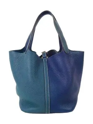 Hermès 2019 Mm Picotin Tote Bag - Blue
