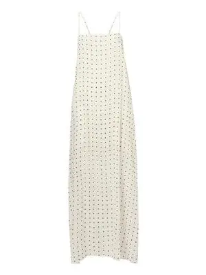 Dissh Vanessa Polka-dot Woven Midi Dress - Sandstone