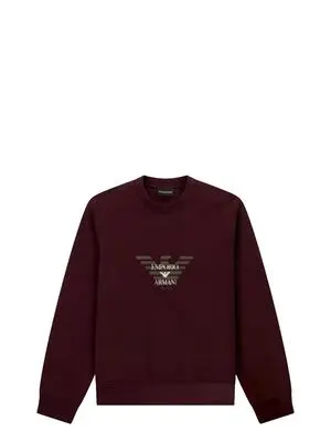 Emporio Armani Logo-print Sweatshirt - Red