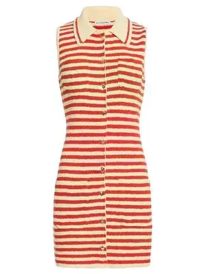 Altuzarra Mamie Striped Mini Dress - Red