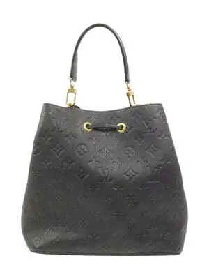 LOUIS VUITTON Monogram Empreinte Bucket Bag - Black