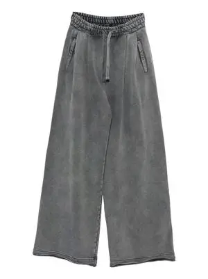HAIKURE Faded Wide-leg Track Pants - Grey