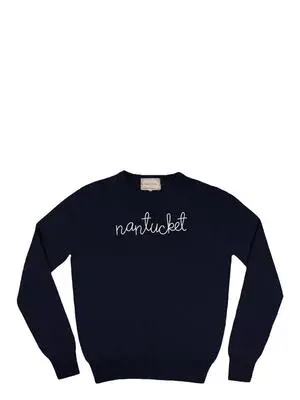 Lingua Franca Nantucket Crew-neck Sweatshirt - Blue