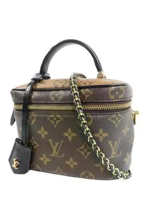 LOUIS VUITTON Pm Vanity Monogram Reverse Make-up Bag Brown