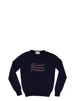 Lingua Franca Unity Flag Crewneck Sweatshirt - Blue