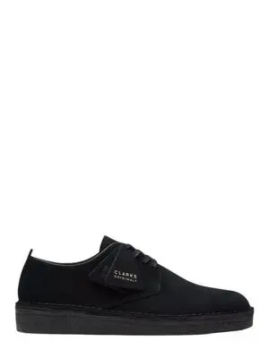 Clarks Suede Derby Shoes - Black