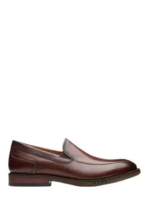 Clarks Un Hugh Step Leather Loafers - Brown