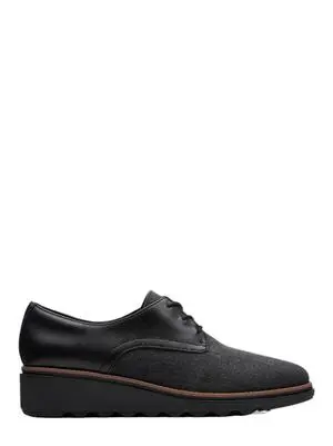 Clarks Sharon Rae Lace-up Derby Shoes - Black